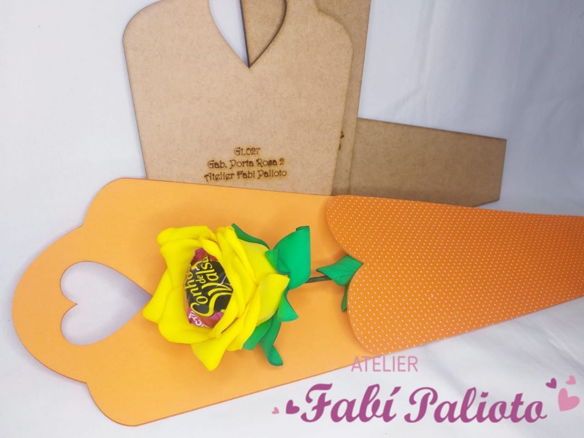 Atelier Fabi Palioto - G1.027 Gabarito de Moldes em MDF Porta Rosa 2